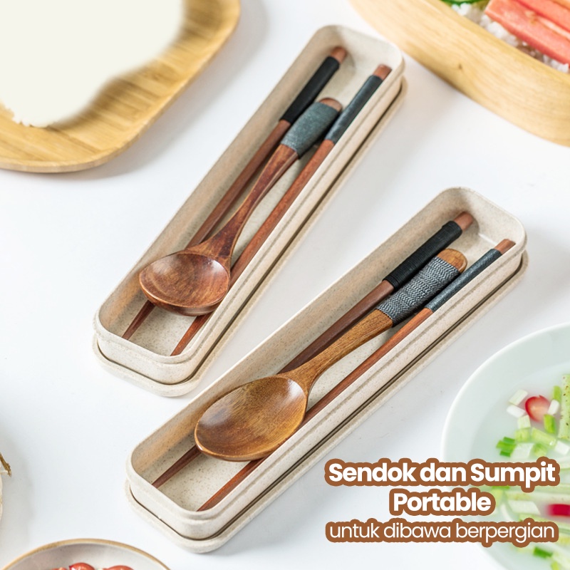 Jual Starlight 3in1 Sendok Madu Portable Sendok Sumpit Travel Set Alat ...