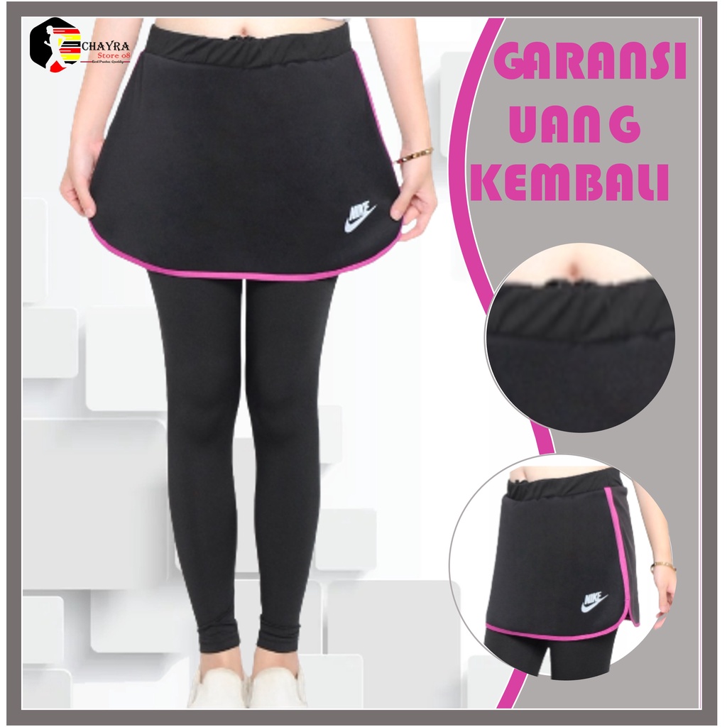 Jual Celana Leging Rok Sport Wanita Gym Fitnes Remaja Gowes Muslimah ...