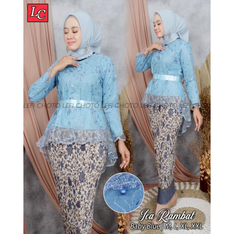 Jual Kebaya Biru Langit Terlengkap & Harga Terbaru Maret 2023 | Shopee ...