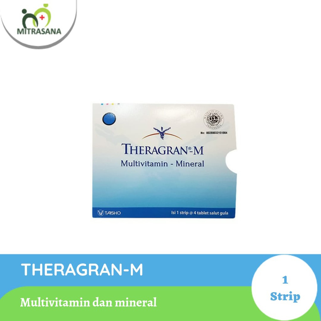 Jual Theragran-M 4's MULTIVITAMIN-MINERAL Indonesia|Shopee Indonesia