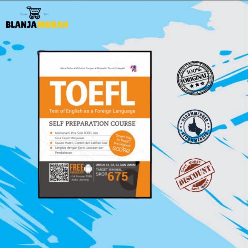 Jual BUKU TOEFL - TOEFL SELF PREPARATION COURSE | Shopee Indonesia