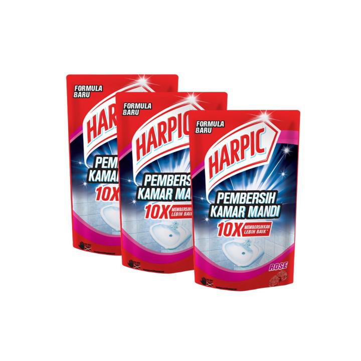 Jual Harpic Pembersih Kamar Mandi Rose 3 x 400 mL | Shopee Indonesia