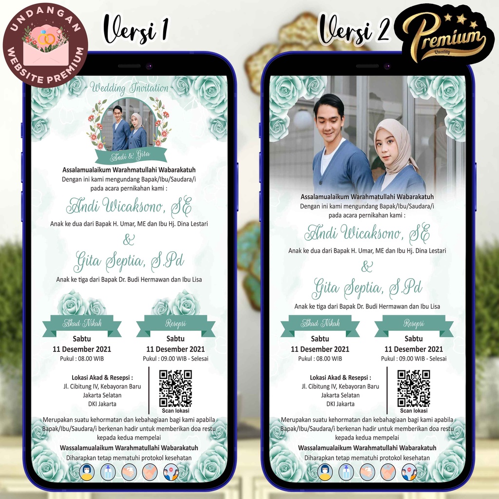 Jual Undangan Nikah Digital Gambar JPG/JPEG | G12 | Shopee Indonesia