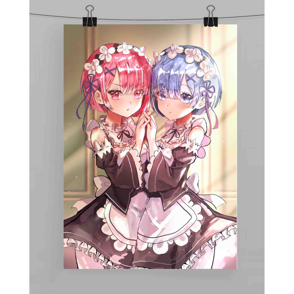 poster dinding anime re zero kara hajimeru isekai seikatsu | Shopee ...