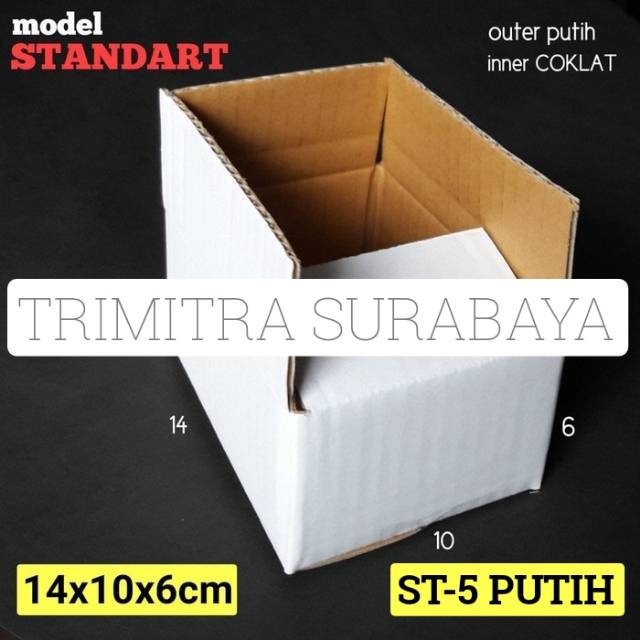 Jual KOTAK ST-5 PUTIH KARDUS KARTON BOX PUTIH POLOS PACKING HP ...