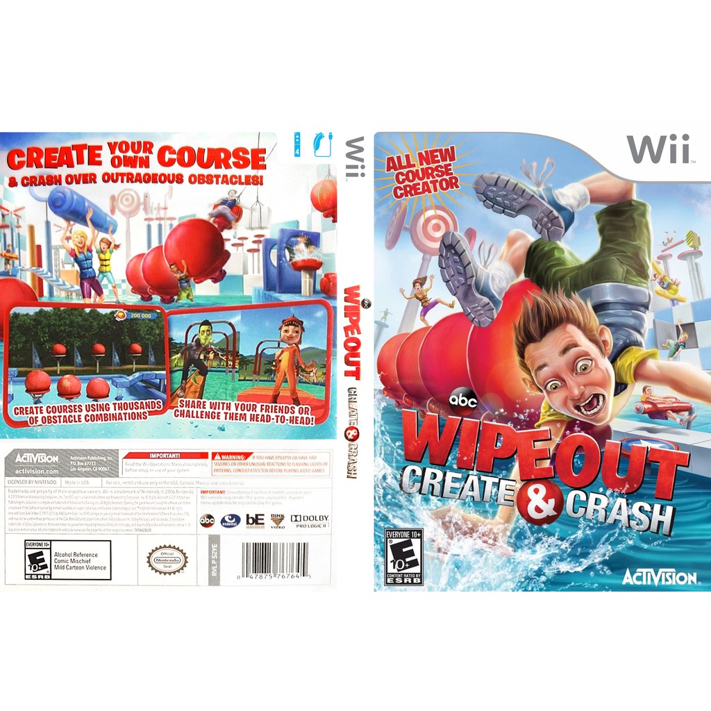 Jual GAME KASET NINTENDO WII WIPEOUT 4 CREATE AND CRASH | Shopee Indonesia