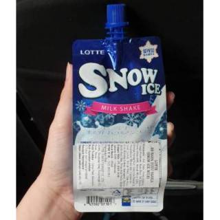 Lotte Snow Ice Milk Shake Ice Cream 160ml Es krim Korea rasa Susu ...