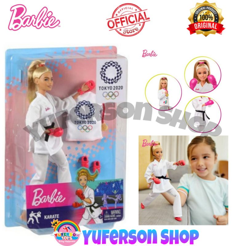 Jual Barbie Olympic Games Tokyo 2020 Karate Doll | Shopee Indonesia