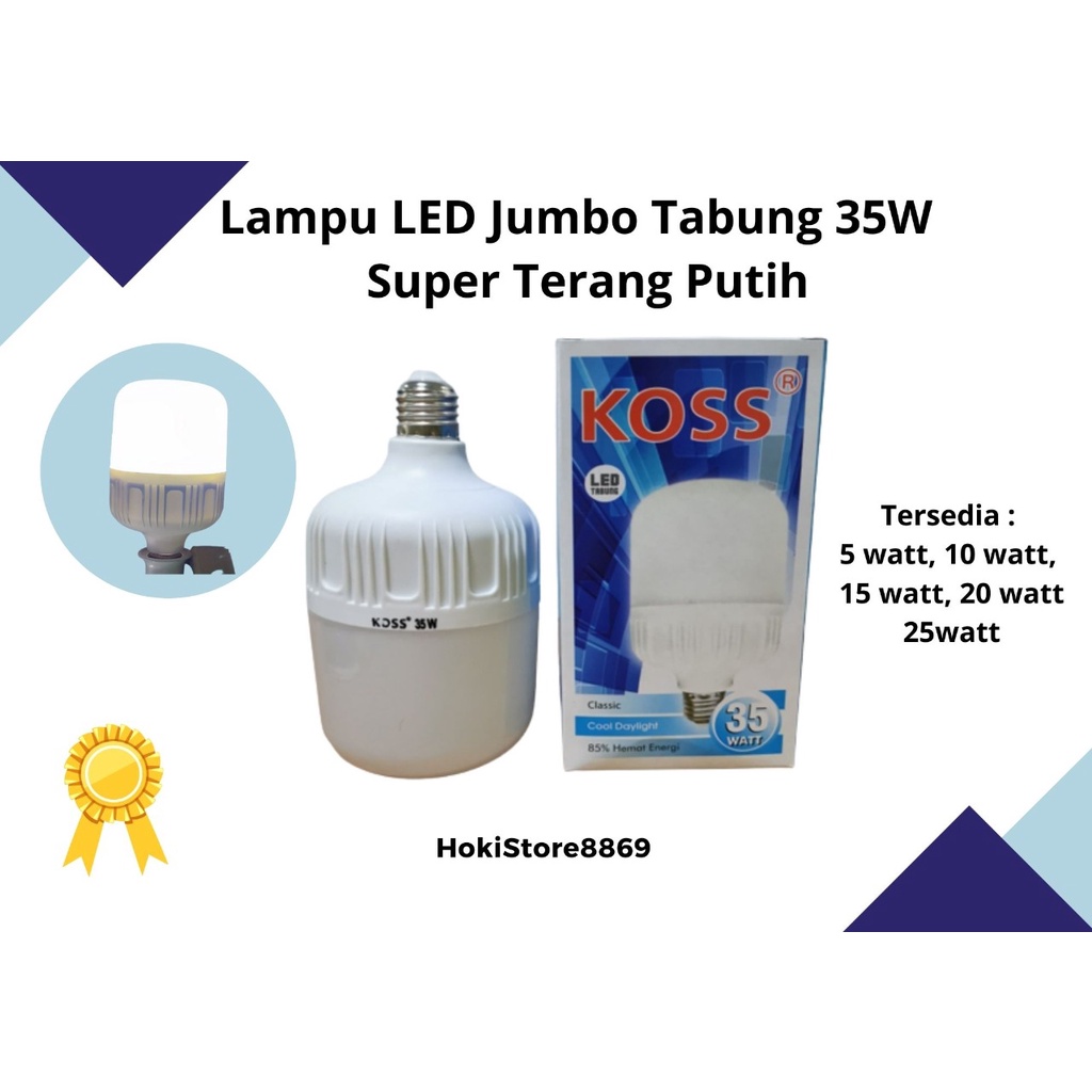 Jual Lampu LED Jumbo Tabung 35W Kapsul Super Terang Putih | Shopee Indonesia