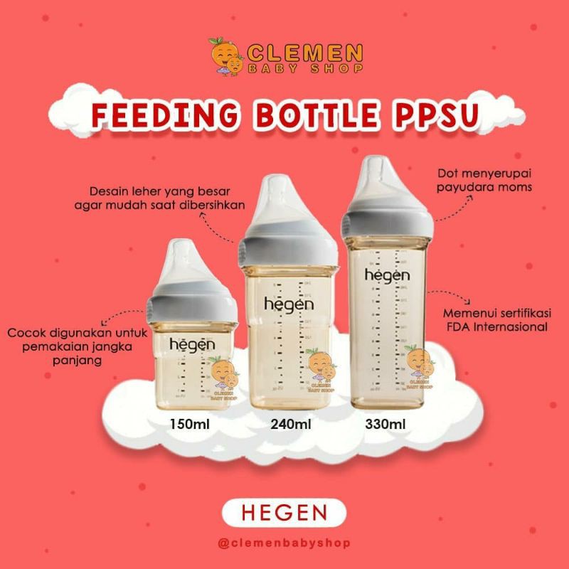 Jual Hegen PCTO Botol Susu PPSU 150 ML | Shopee Indonesia