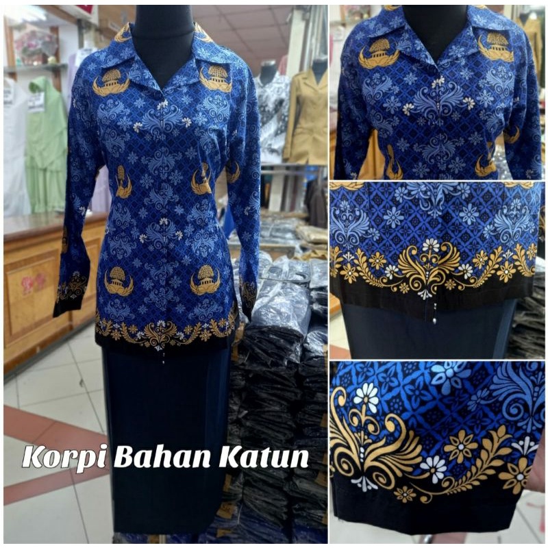 Jual Korpri Seragam Kerja Wanita/Korpri Terbaru 2022/Korpri Seragam PNS Terbaru 2022 | Shopee ...