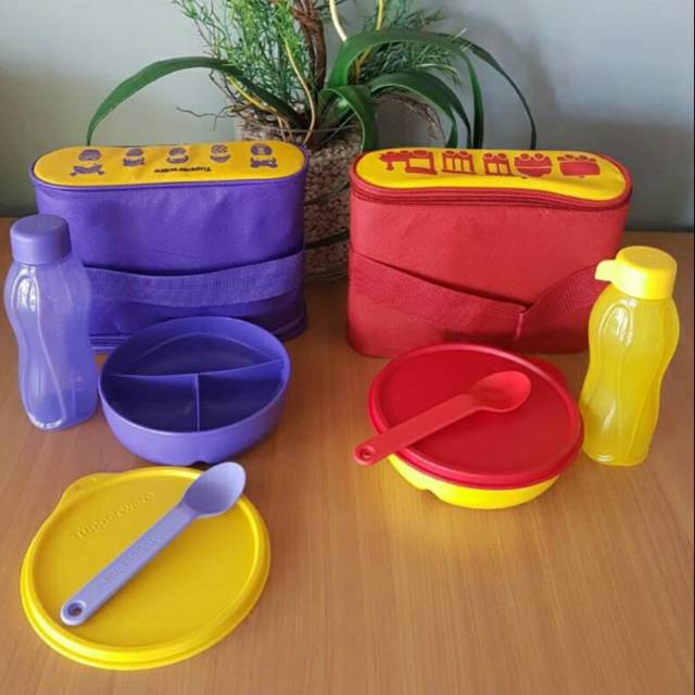Jual SALE!! Train Doll Lunch Set Tupperware / Tempat bekal Tupperware ...