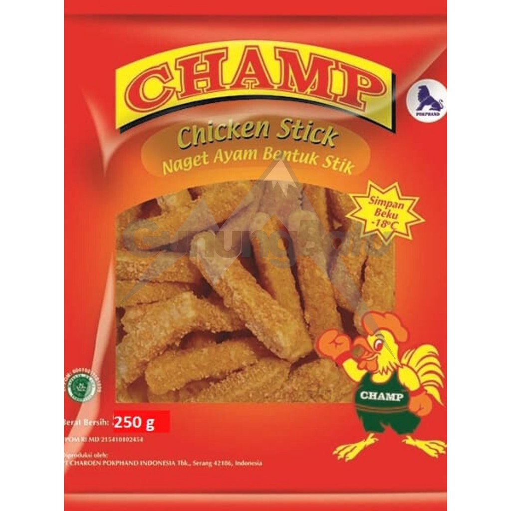 Jual CHAMP CHICKEN NUGGET STICK 250 GRAM NAGET AYAM | Shopee Indonesia