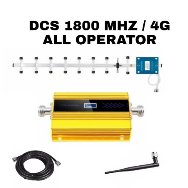 Jual Penguat Sinyal REPEATER GSM 4G 1800 MHZ DENGAN ANTENA YAGI XL ...