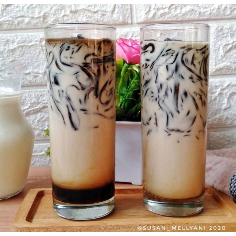 Jual Gelas Kaca Bamboo Citinova Set Isi 6 pcs/Gelas Panjang/Gelas Jus ...