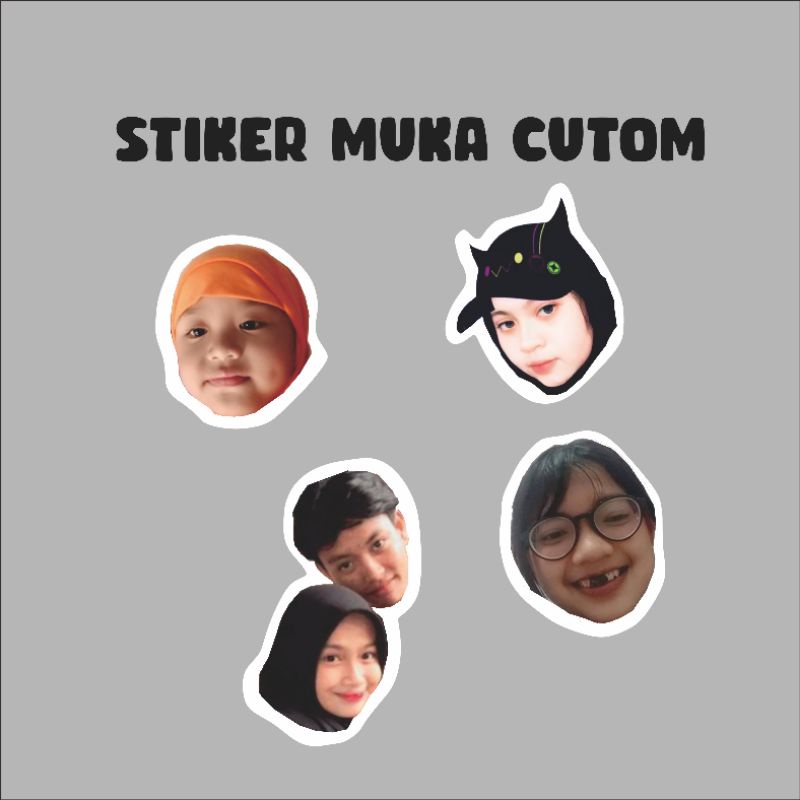 Jual stiker muka custom | Shopee Indonesia
