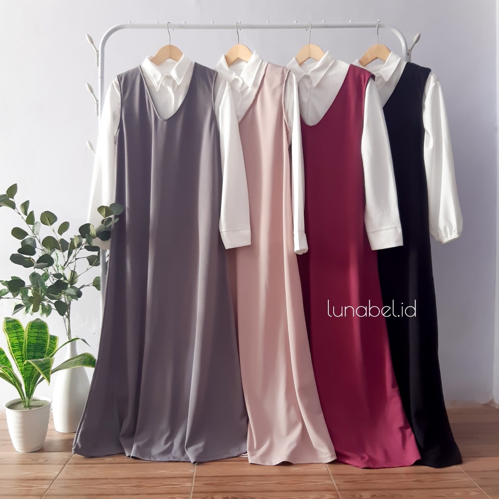 Jual (AYANA DRESS) COD GROSIR OVERALL / 1 SET 2 pcs | INNER DAN VEST ...