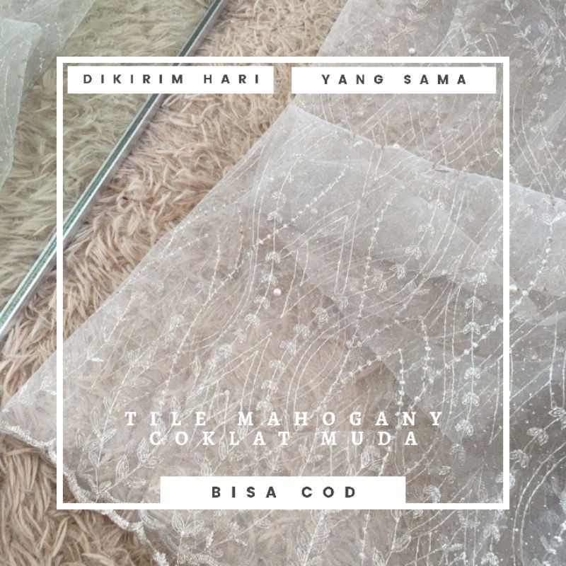 Jual Tile Mutiara Mahogany Coklat Muda | Shopee Indonesia
