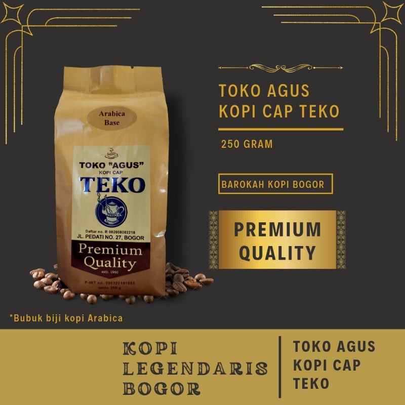 Jual Toko Agus Kopi Cap Teko Premium Quality (Arabica Base) | Shopee ...