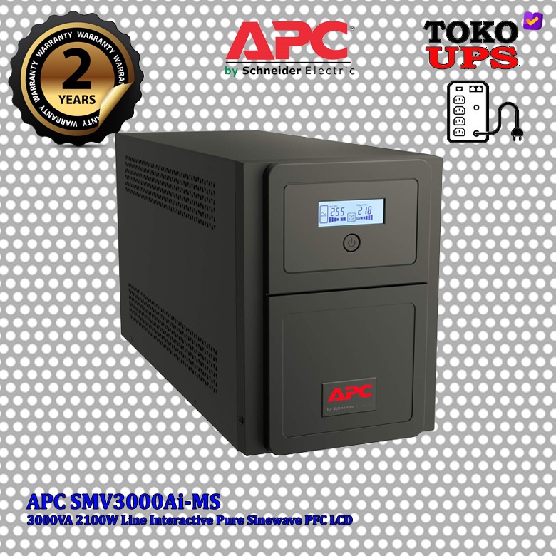 Jual UPS APC SMV3000 SMV3000AI-MS 3000VA 2100W AVR Sinewave PFC LCD | Shopee Indonesia