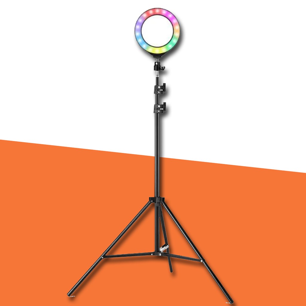 Jual Ring Light RGB Lampu LED Bulat // Ring Light RGB PF 10 ...