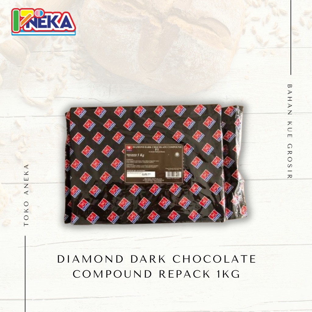 Jual Diamond Dark Chocolate Compound 1kg [Repack] | Shopee Indonesia