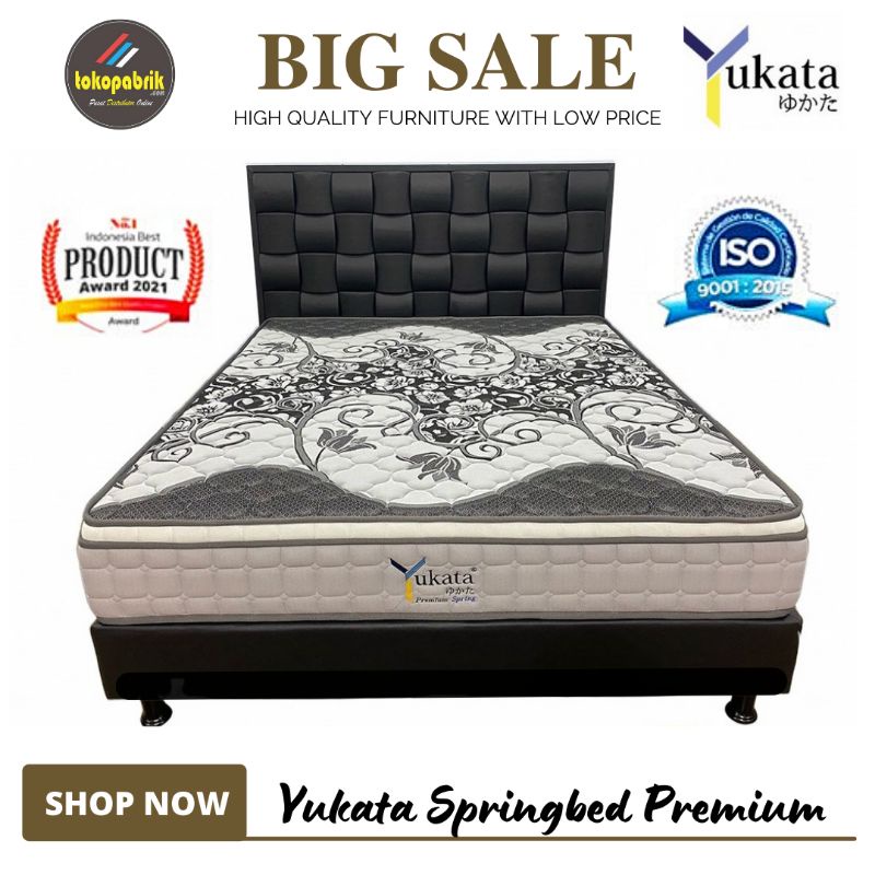 Jual Yukata Springbed Premium Tebal 26Cm Springbed Plustop Yukata ...
