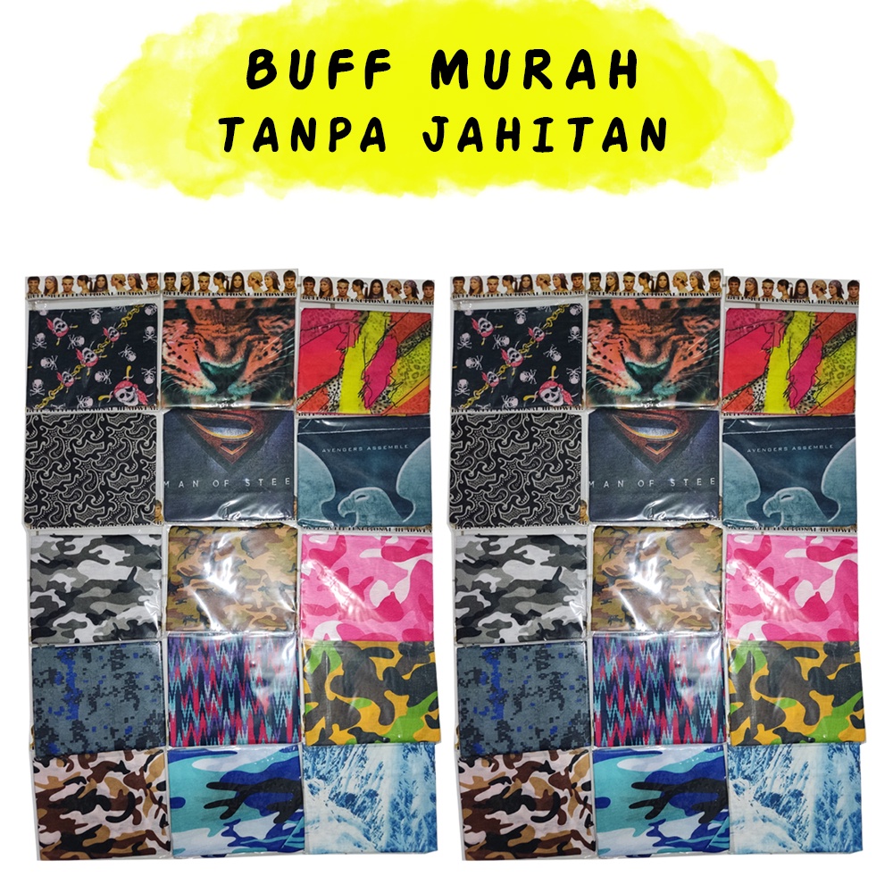 Jual BUFF MURAH MULTIFUNGSI TANPA JAHITAN | Shopee Indonesia