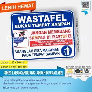 Jual STIKER TEMPAT SAMPAH ORGANIK , RESIDU, KERTAS, BESI, PLASTIK ...