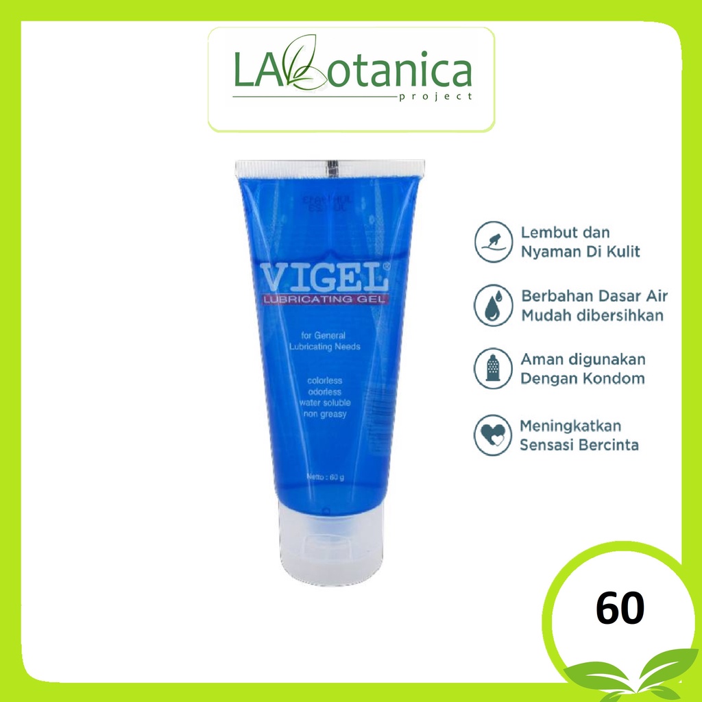 Jual Vigel Lubricating Gel 60 Gr Pelumas - Pelicin Water Based ...