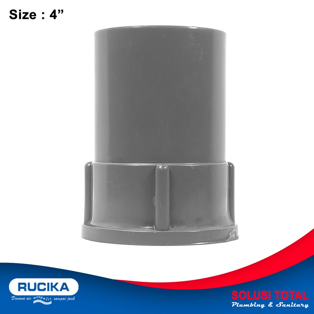 Jual SDD PVC AW 4 " Socket Drat Dalam AW 4 Inch Rucika | Shopee Indonesia
