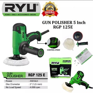 Jual RYU RGP 125E Gun Polisher 5" Mesin Poles Body Mobil Motor 5 inch Dual Action Variable Speed ...