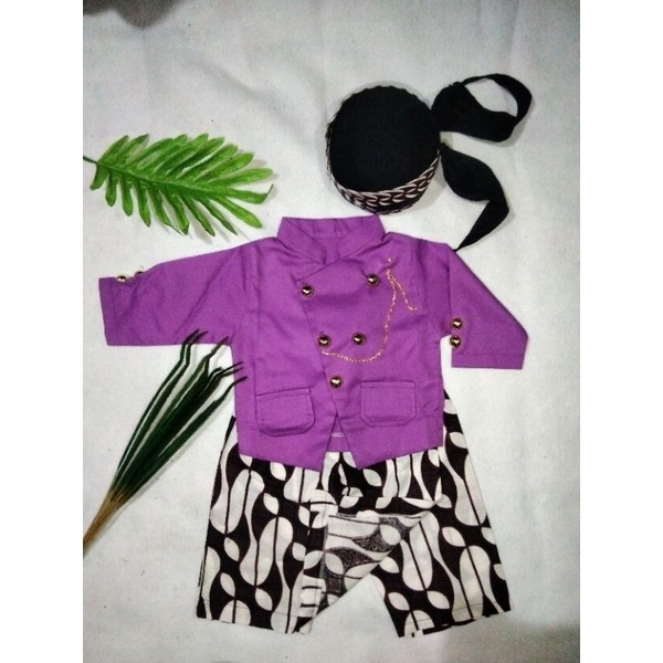 Jual Beskap bayi 6 bulan - 3 tahun free blangkon | Shopee Indonesia