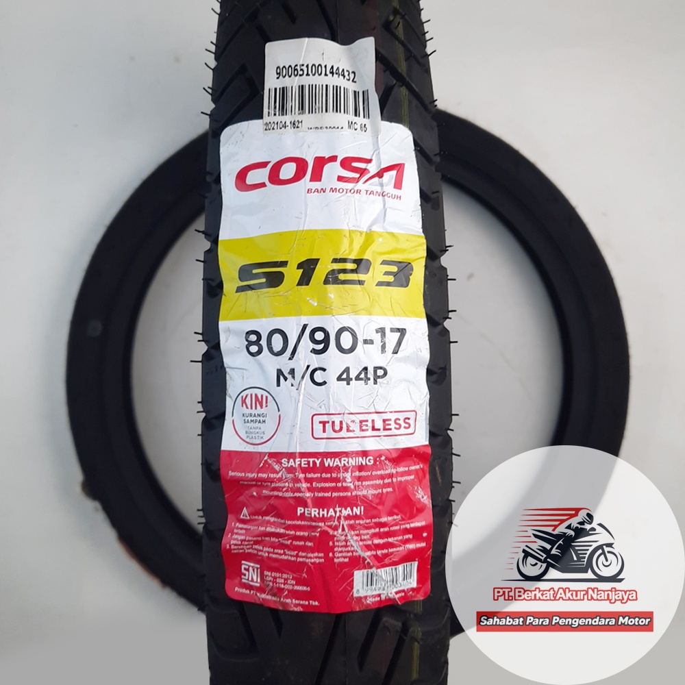 Jual Corsa S123 80/90-17 Ban Motor Tubeless BONUS Pentil | Shopee Indonesia