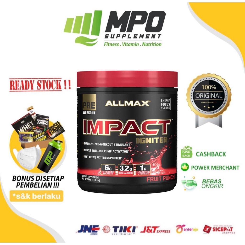 Allmax Impact Igniter Preworkout 40servings Allmax Nutrition Impact ...