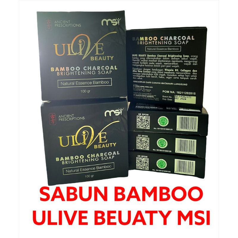 Jual Sabun Bamboo Ulive Brightening Soap Original 100% | Shopee Indonesia