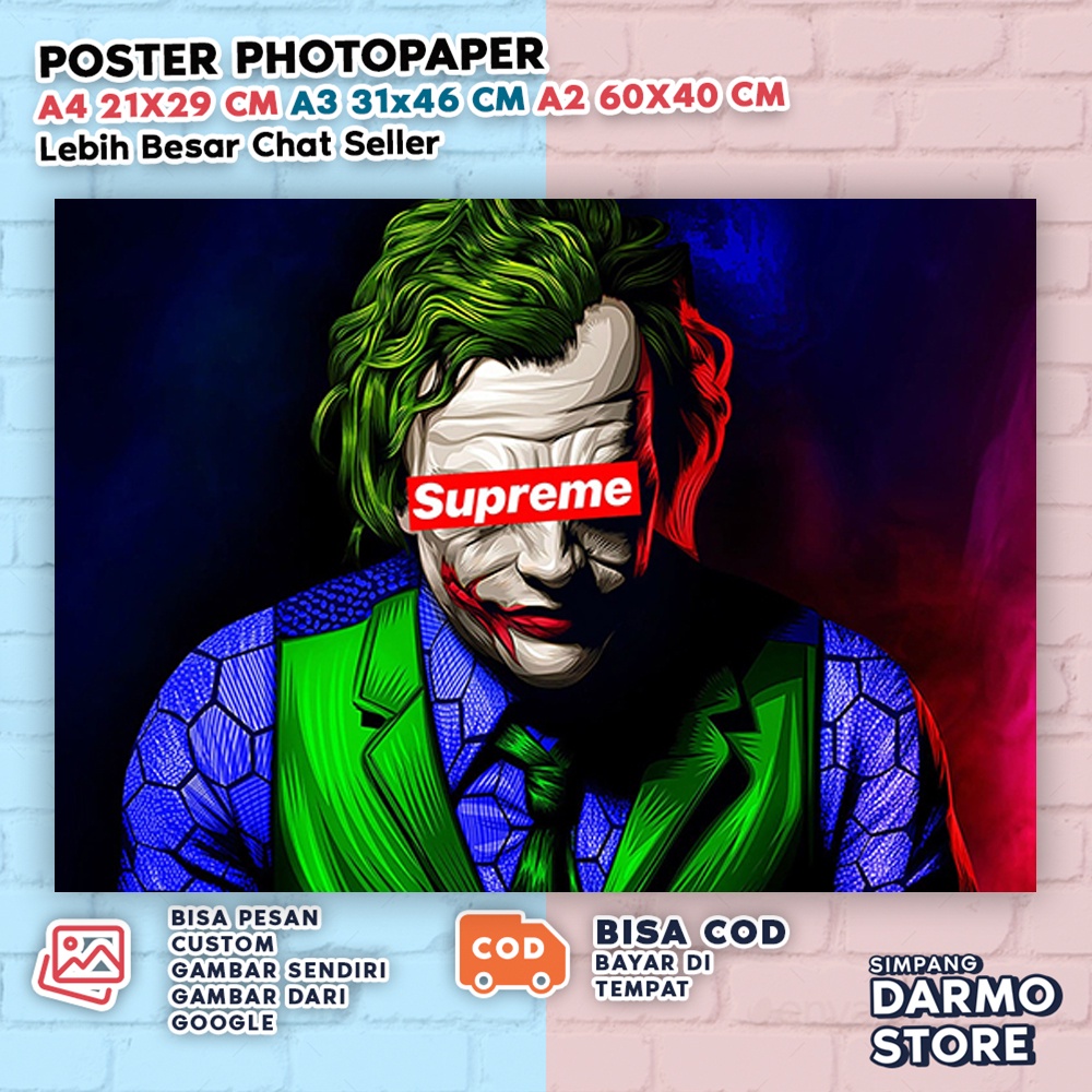 Jual Poster Supreme Hiasan Dinding Hypebeast Hypebis Hype Logo Fashion ...