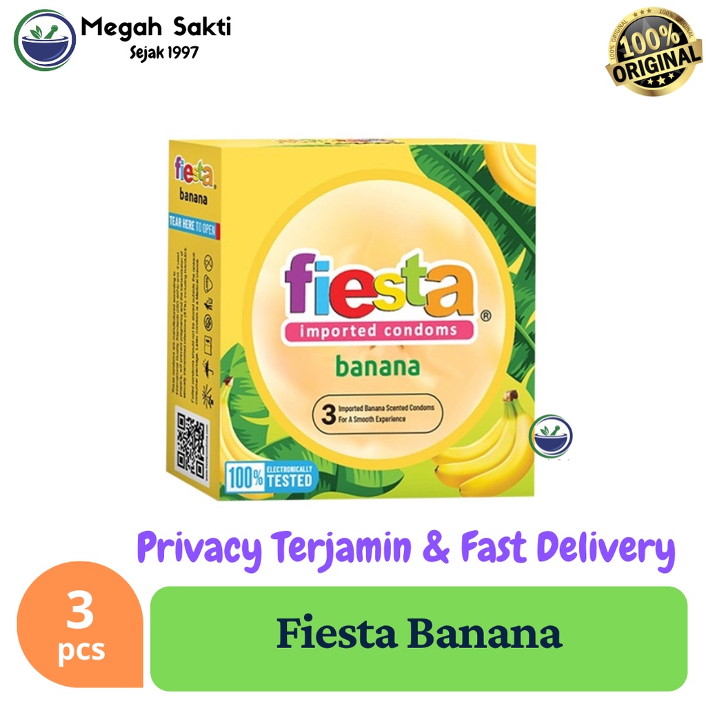 Jual MGS - Kondom Sutra Fiesta Banana 3's | Shopee Indonesia