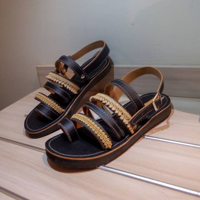 Jual SALE Sandal bohemian Strappy Moca / sandal ootd / sandal pantai ...