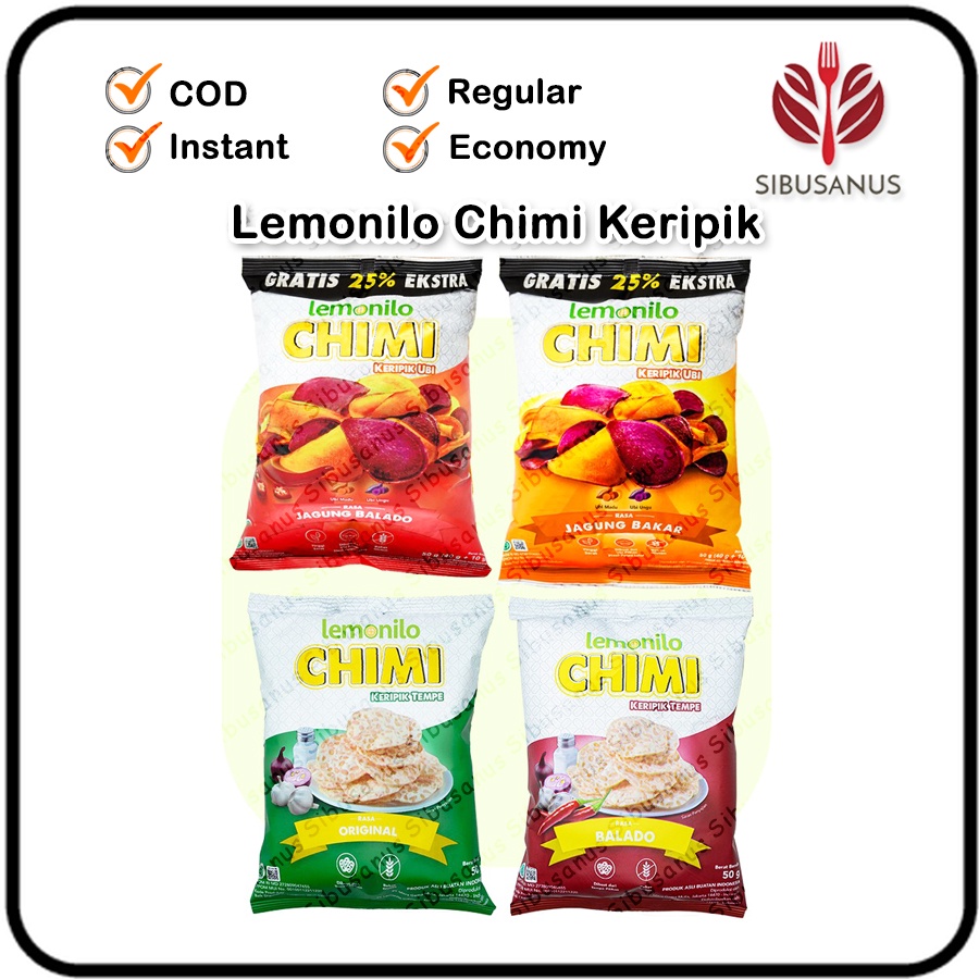 Jual Lemonilo Chimi Keripik Ubi Tempe Kripik Balado Jagung Bakar Murah ...