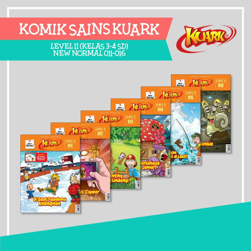Jual komik sains kuark new normal ed 11-16 level 2 kelas 3-4 SD ...