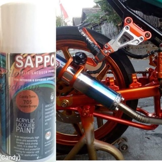 Jual SAPPORO 705 CANDY YAMAHA ORANGE CAT SEMPROT SPRAY PAINT WARNA ...