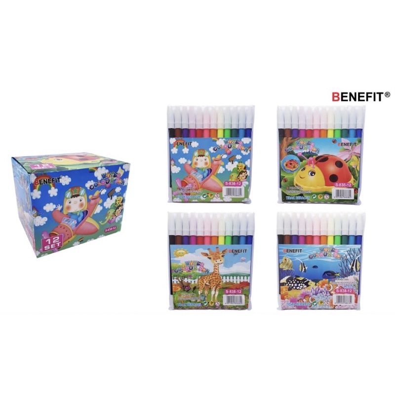 Jual spidol 12 warna benefit / spidol 12 warna murah / spidol set ... Jual spidol 12 warna benefit / spidol 12 warna murah / spidol set ...