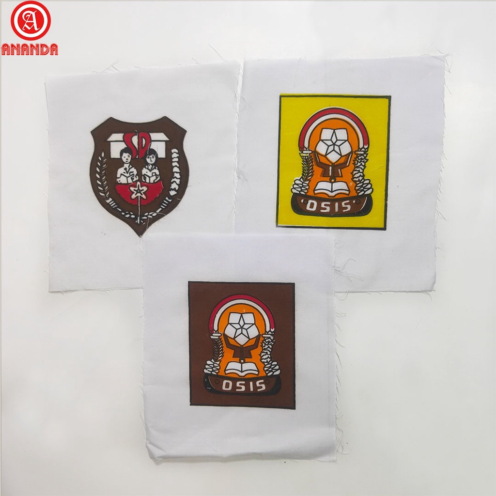 Jual Badge Bet Saku Sekolah Logo SD SMP SMA Merah Putih Sablon ...