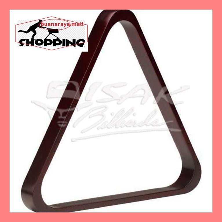 Jual Spoort04J Murrey Triangle Billiard Ball Rack - Wood - Segitiga ...