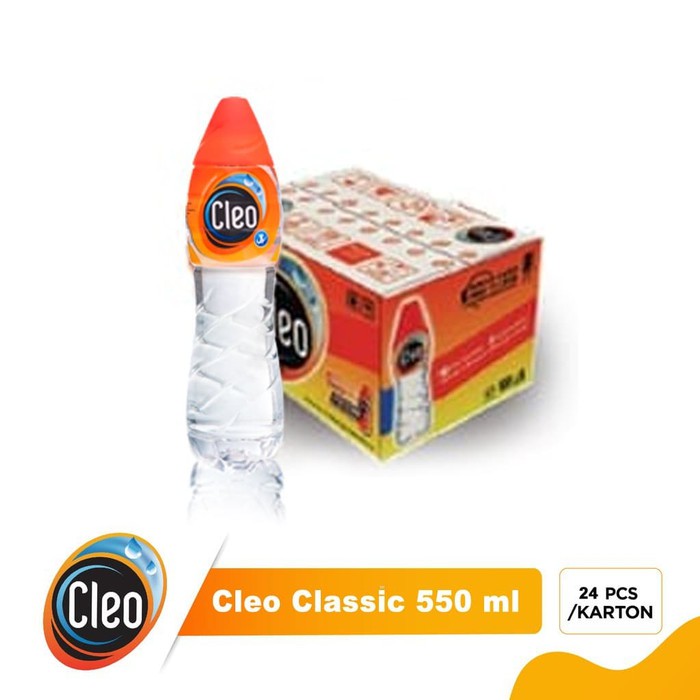 Jual Cleo Classic Air Mineral 550ml x 24 botol KHUSUS SAMEDAY / INSTANT ...