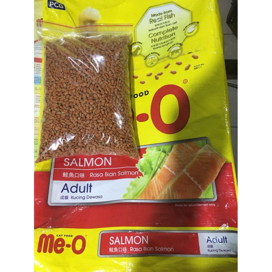 Jual MeO Salmon 1Kg Repack Adult Makanan Kucing Dewasa Meo | Shopee ...