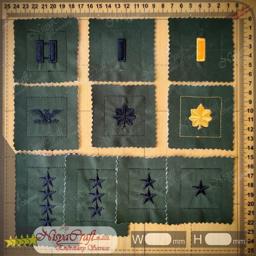 Jual NCEP0101-0513-US ARMY Rank Insignia - Commissioned officers (BDU ...