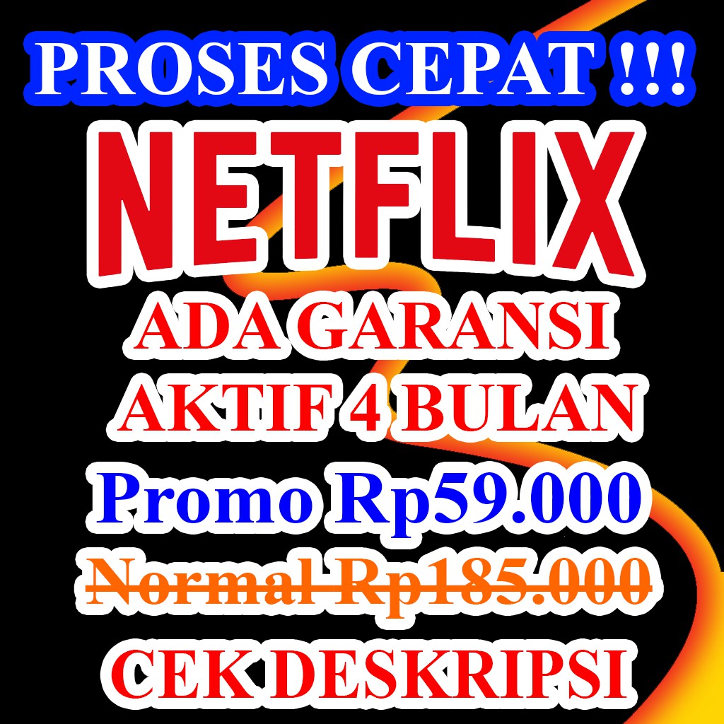 Jual AKUN NETFLIX PREMIUM 4 BULAN ANTI ON HOLD ( BERGARANSI 4 BULAN GARANSI ) Indonesia|Shopee ...