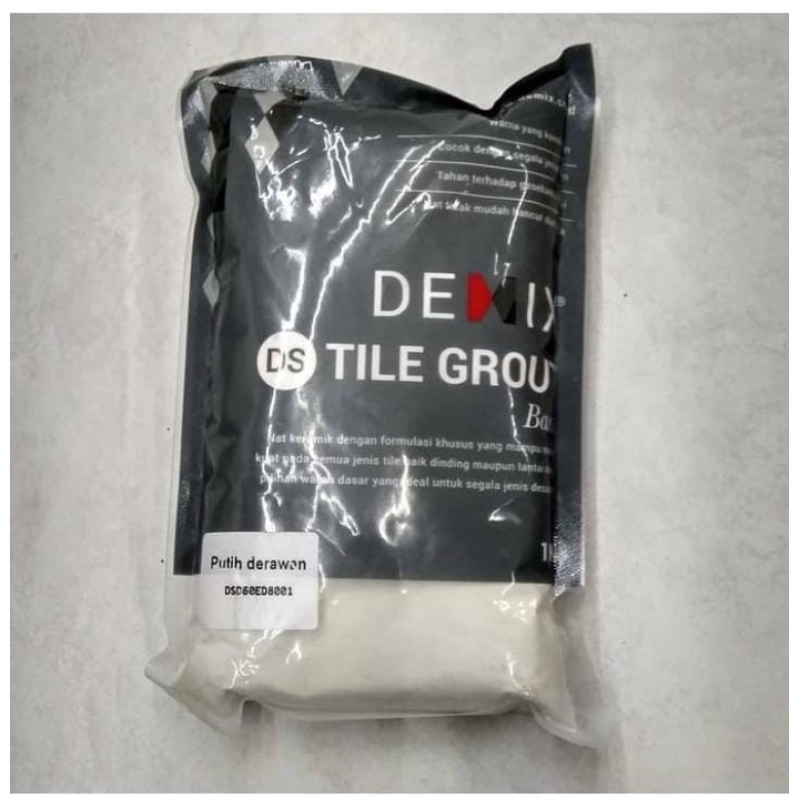 Jual Demix DS Tile Grout Basic Pengisi Nat Keramik warna putih 1kg | Shopee Indonesia